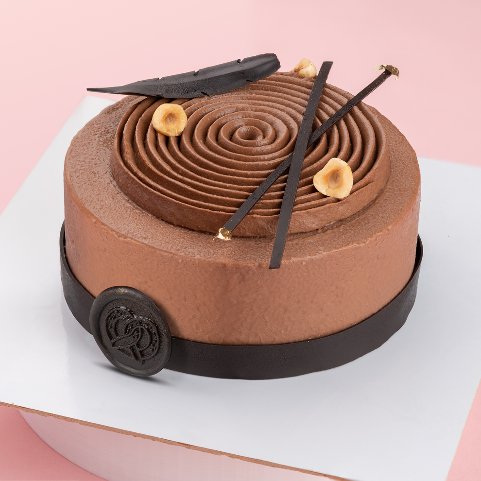 Dark Chocolate Hazelnut Cake (Vegan & Gluten-free) – Zinque Patisserie